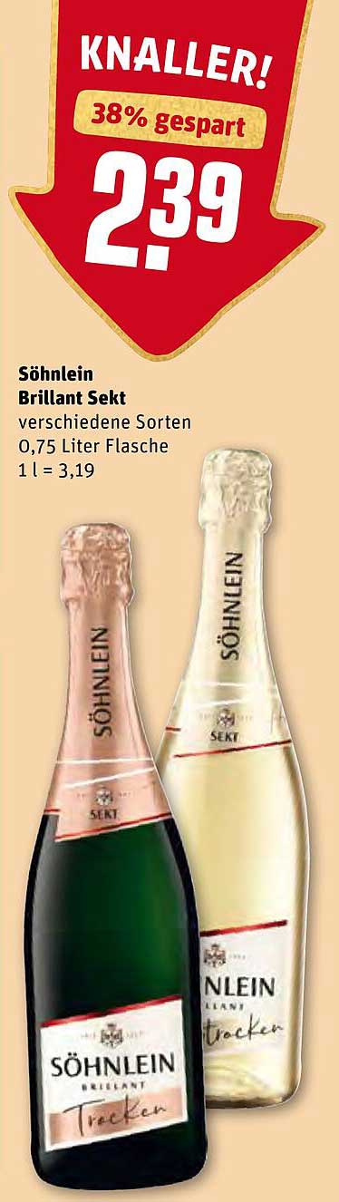 Söhnlein Brillant Sekt Angebot bei REWE - 1Prospekte.de