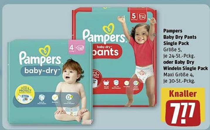 Pampers Baby Dry Pants Single Pack Oder Baby Dry Windeln Single Pack ...