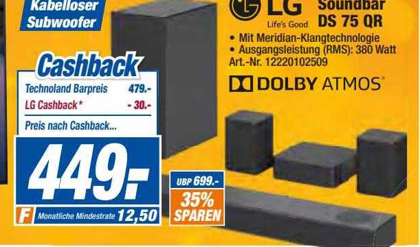 Lg Soundbar Ds 75 Qr Angebot bei Expert Techno Land - 1Prospekte.de