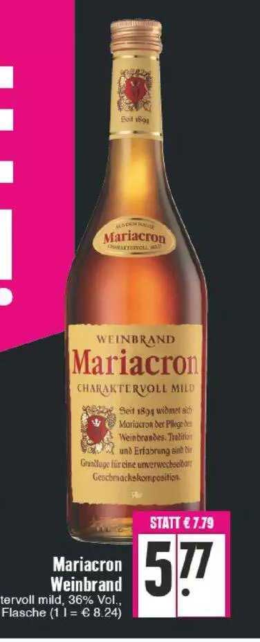 Mariacron Weinbrand Angebot bei EDEKA - 1Prospekte.de
