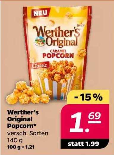 Werther's Original Popcorn Angebot bei Globus