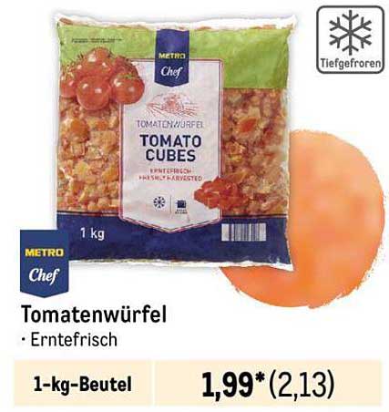 Metro Chef Tomatenwürfel Angebot bei METRO - 1Prospekte.de