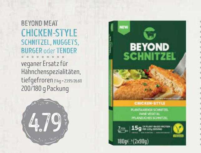 Beyond Meat Chicken-style Schnitzel, Nuggets, Burger Oder Tender ...