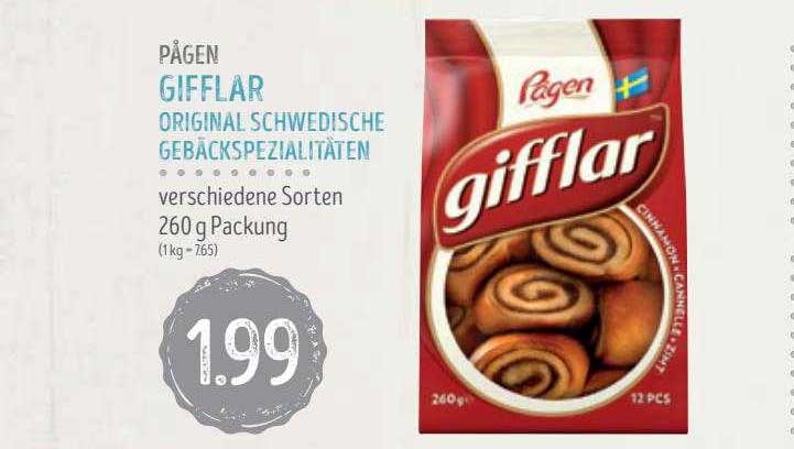 Pågen Gifflar Original Schwedische Gebäckspezialitäten Angebot bei ...