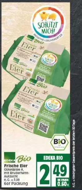 Edeka Bio Frische Eier Angebot bei EDEKA - 1Prospekte.de