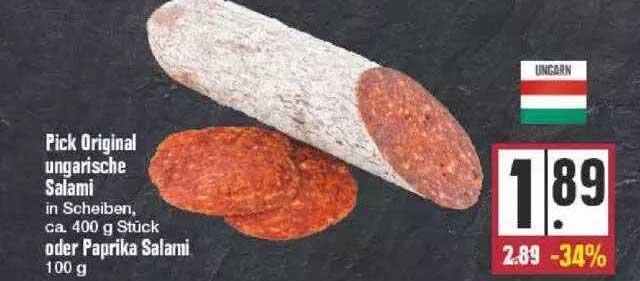 Pick Original Ungarische Salami Angebot bei Penny