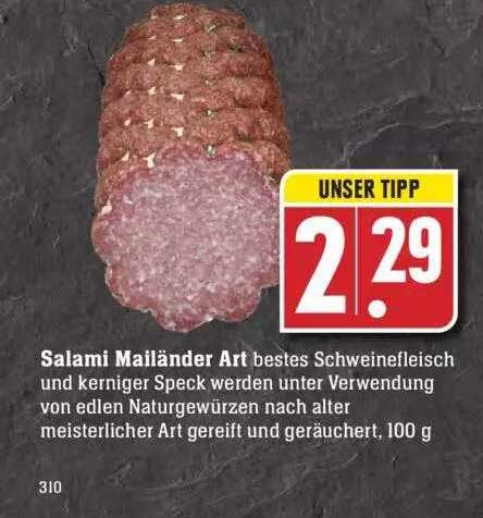 Salami Mailänder Art Angebot bei EDEKA