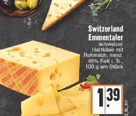 Switzerland Emmentaler Angebot bei EDEKA - 1Prospekte.de
