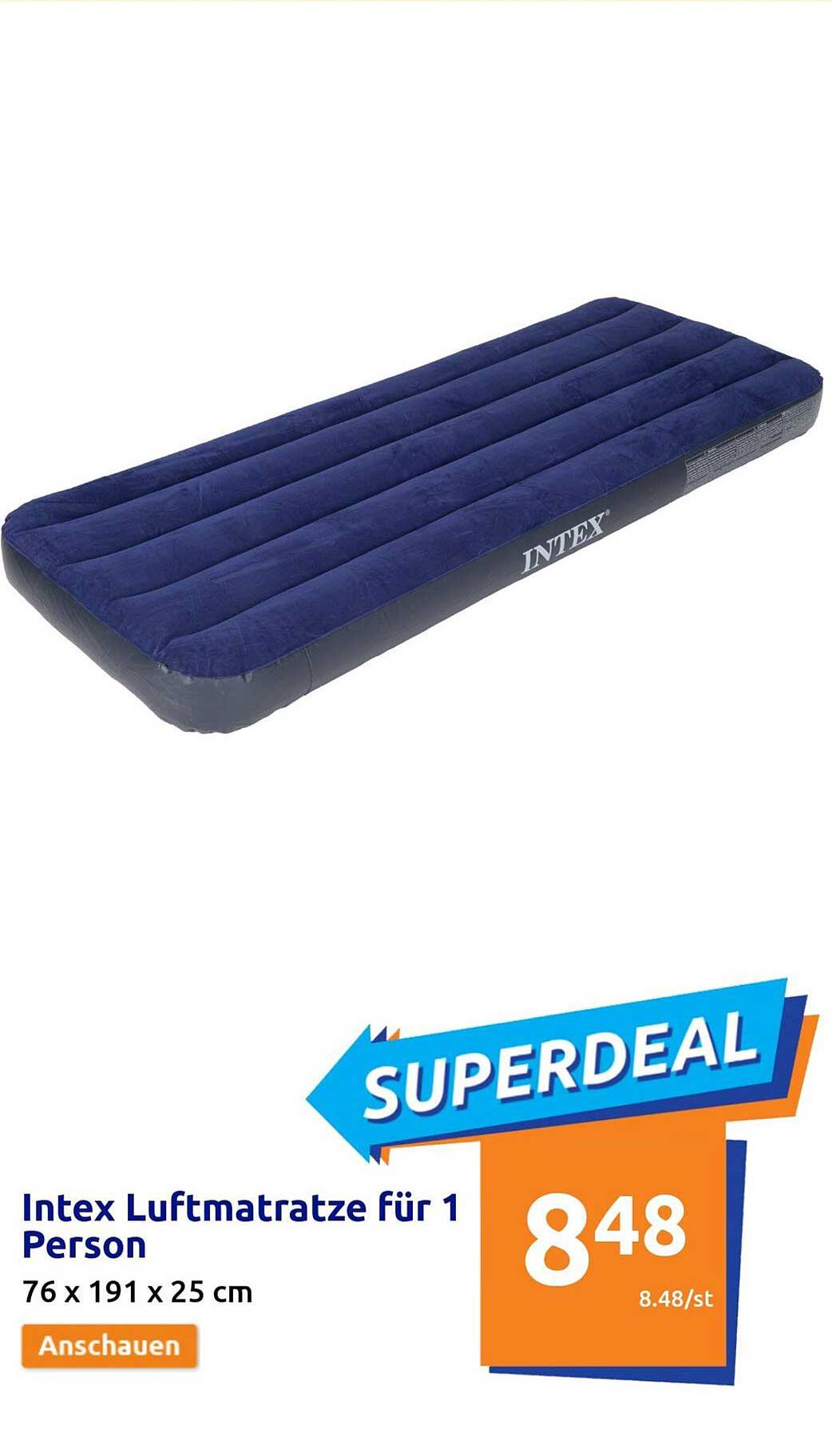 Intex Luftmatratze F r 1 Person Angebot Bei Action 1Prospekte de
