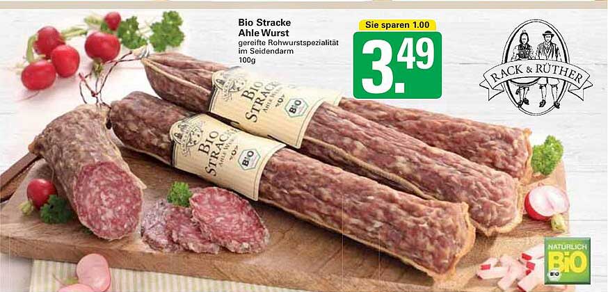 Bio Stracke Ahle Wurst Angebot bei Wez - 1Prospekte.de