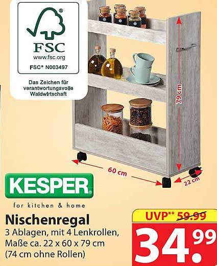 Kesper Nischenregal Angebot bei Famila - 1Prospekte.de Kesper Nischenregal Angebot bei Famila - 1Prospekte.de