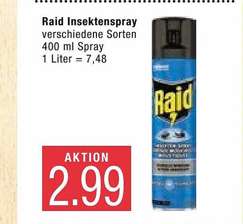 Raid Insektenspray Angebot bei Marktkauf - 1Prospekte.de
