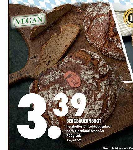 Vegab Bergbauernbrot Angebot bei EDEKA - 1Prospekte.de