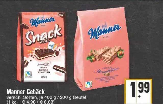 Manner Gebäck Angebot bei EDEKA - 1Prospekte.de