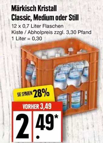 Märkisch Kristall Classic, Medium Oder Still Angebot bei EDEKA ...