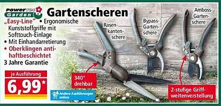 Powertec Garden Gartenscheren Angebot bei NORMA - 1Prospekte.de