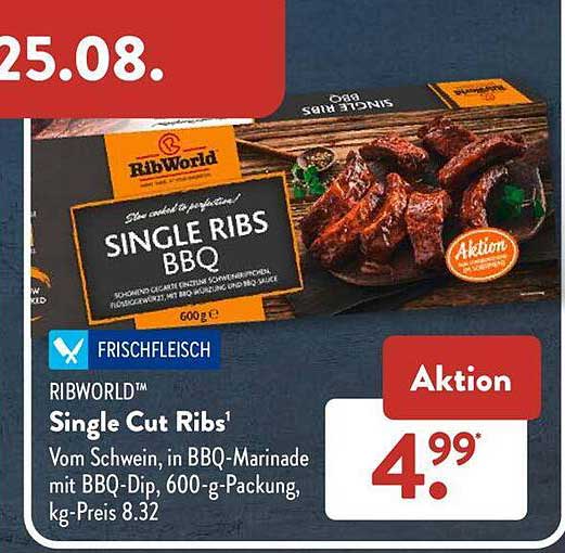Ribworld Single Cut Ribs Angebot bei ALDI SÜD - 1Prospekte.de