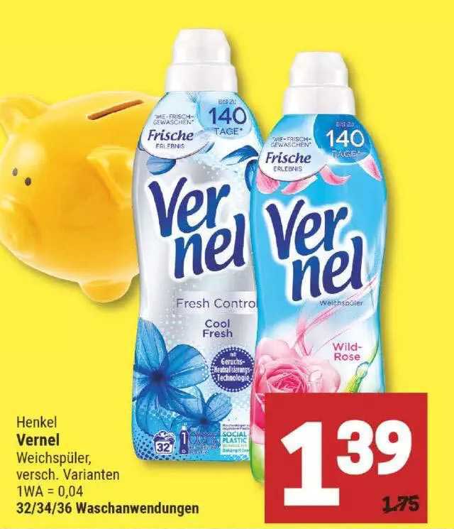 Henkel Vernel Weichspüler Angebot bei Marktkauf - 1Prospekte.de