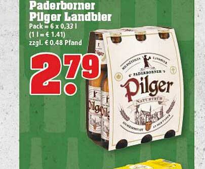 Paderborner Pilger Landbier Angebot bei Trinkgut - 1Prospekte.de