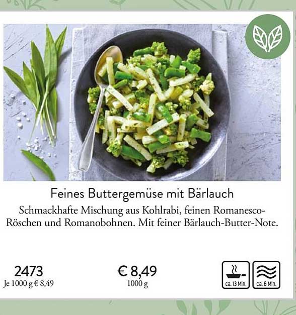 Feines Buttergemüse Mit Bärlauch Angebot bei Eismann - 1Prospekte.de