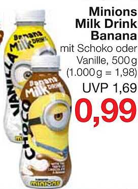 Minions Milk Drink Banana Angebot bei Jawoll - 1Prospekte.de