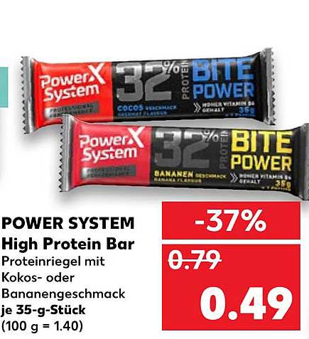 Power System High Protein Bar Angebot bei Kaufland - 1Prospekte.de