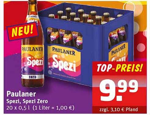 Paulaner Spezi, Spezi Zero Angebot bei Schluckspecht - 1Prospekte.de