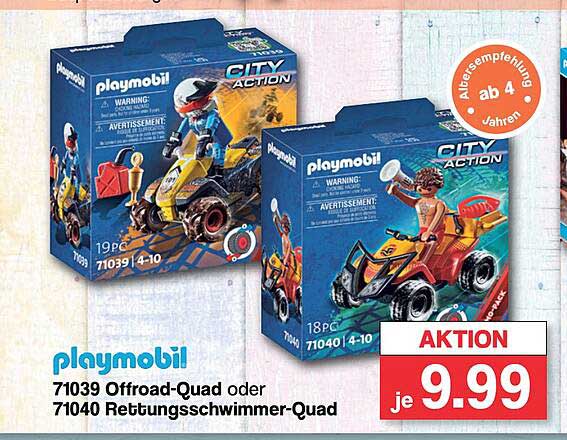 Playmobil 71039 Offroad-quad Oder 71040 Rettugsschwimmer-quad Angebot ...