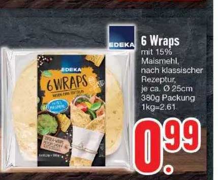 Edeka 6 Wraps Angebot bei EDEKA - 1Prospekte.de
