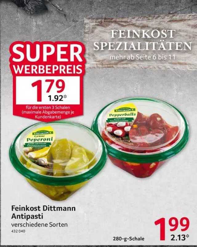 Feinkost Dittmann Antipasti Angebot bei Selgros - 1Prospekte.de