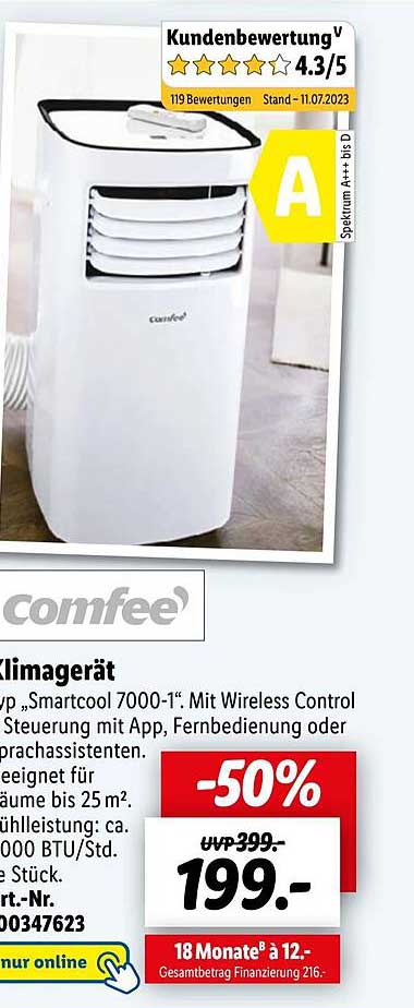Comfee Klimagerät Angebot bei Lidl - 1Prospekte.de