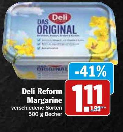 Deli Reform Margarine Angebot bei Hit - 1Prospekte.de