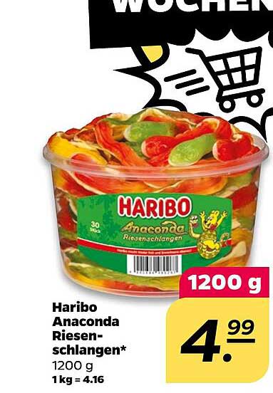 Haribo Anaconda Riesen-schlangen Angebot bei Pfennigpfeiffer