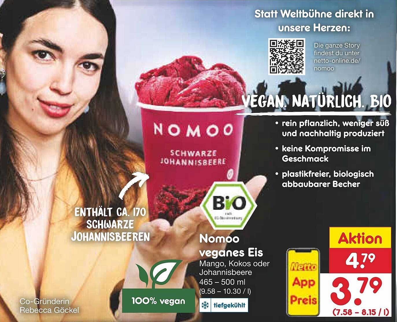 Nomoo Veganes Eis Angebot bei Netto Marken-Discount - 1Prospekte.de