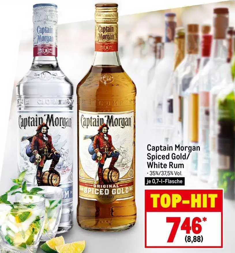 Captain Morgan Spiced Gold White Rum Angebot bei METRO - 1Prospekte.de