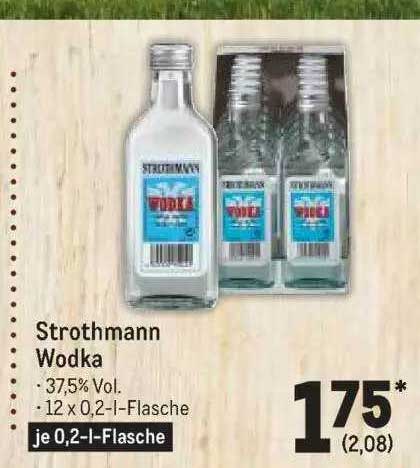 Strothmann Wodka Angebot bei METRO - 1Prospekte.de