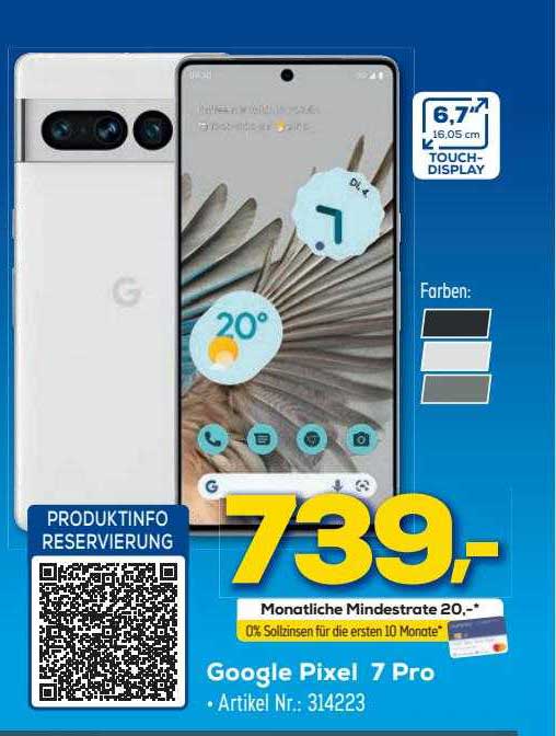 Google Pixel 7 Pro Angebot bei Euronics - 1Prospekte.de