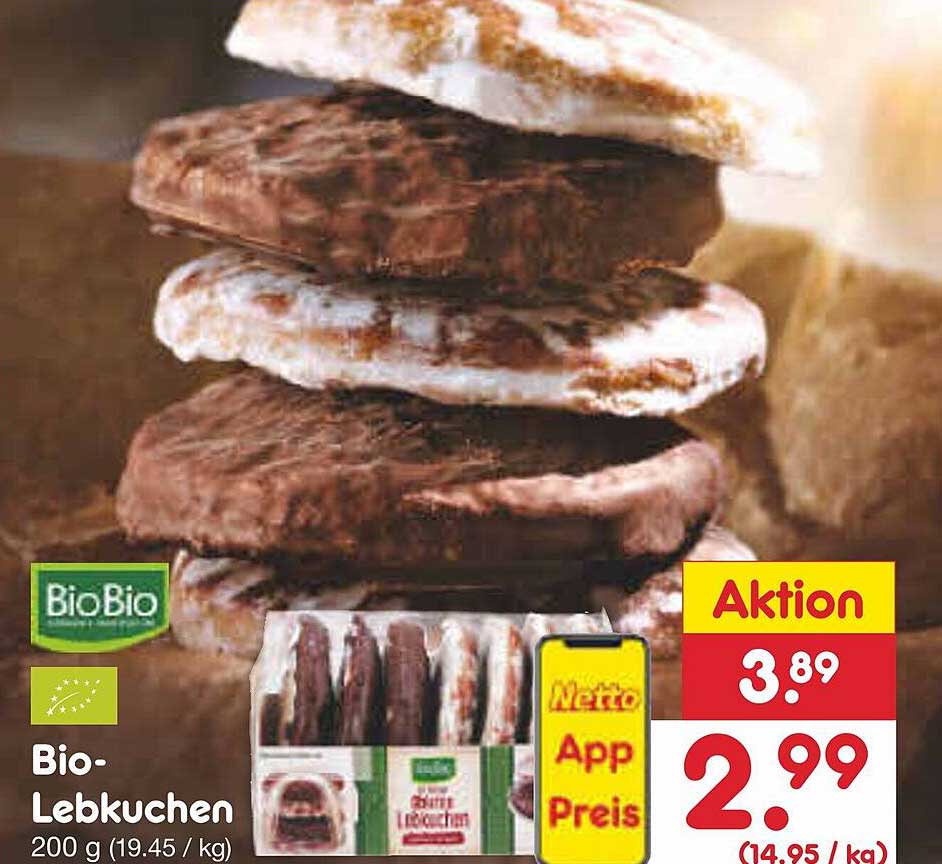 Biobio Bio-lebkuchen Angebot bei Netto Marken-Discount - 1Prospekte.de
