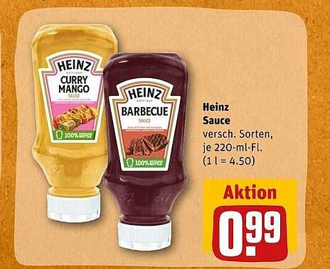 Heinz Sauce Angebot bei REWE - 1Prospekte.de