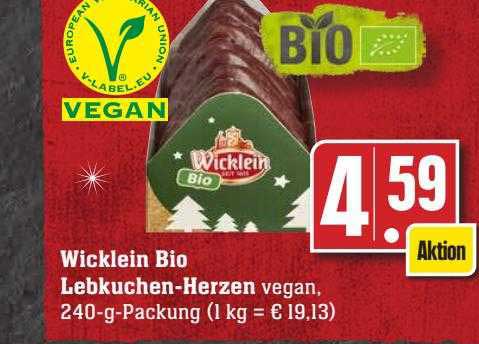 Wicklein Bio Lebkuchen-herzen Angebot bei Scheck In Center