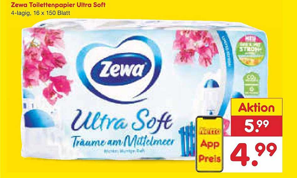 Zewa Toilettenpapier Ultra Soft Angebot bei Netto Marken-Discount ...