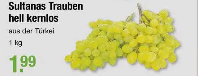 Sultanas Trauben Hell Kernlos Angebot bei V-Markt - 1Prospekte.de Sultanas Trauben Hell Kernlos Angebot bei V-Markt - 1Prospekte.de