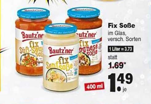 Bautz'ner Fix Soße Angebot bei Repo Markt - 1Prospekte.de