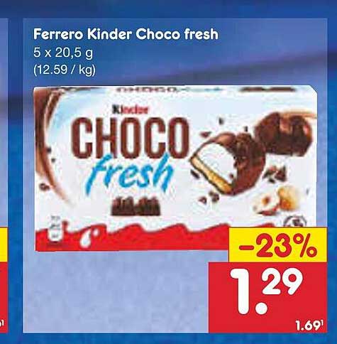 Ferrero Kinder Choco Fresh Angebot bei Netto Marken Discount