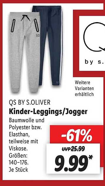 Qs By S.oliver Kinder-leggings Oder Jogger Angebot bei Lidl - 1Prospekte.de