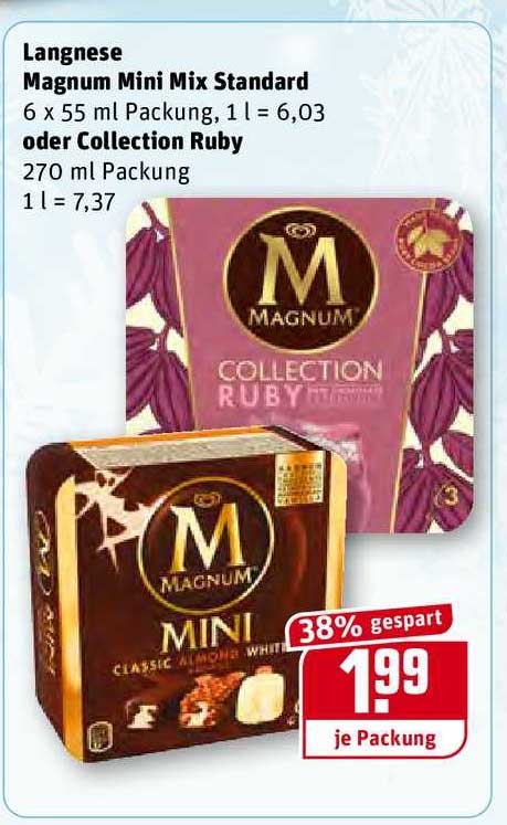 Langnese Magnum Mini Mix Standard Oder Collection Ruby Angebot bei ...