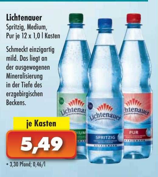Lichtenauer Spritzig Medium Angebot bei Löschdepot - 1Prospekte.de
