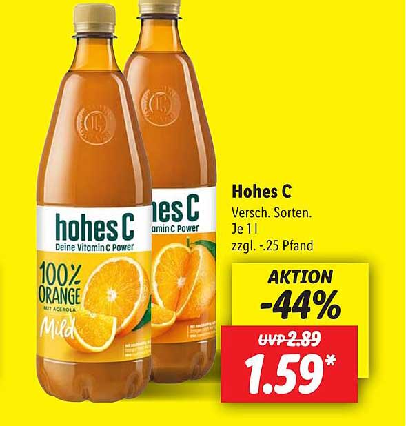 Hohes C Im Angebot