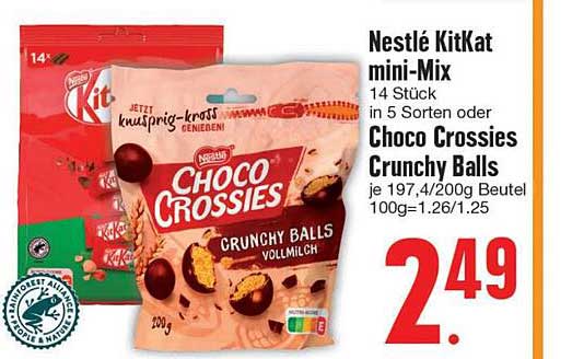 Nestlé Kitkat Mini-mix Choco Crossies Crunchy Balls Angebot bei EDEKA ...