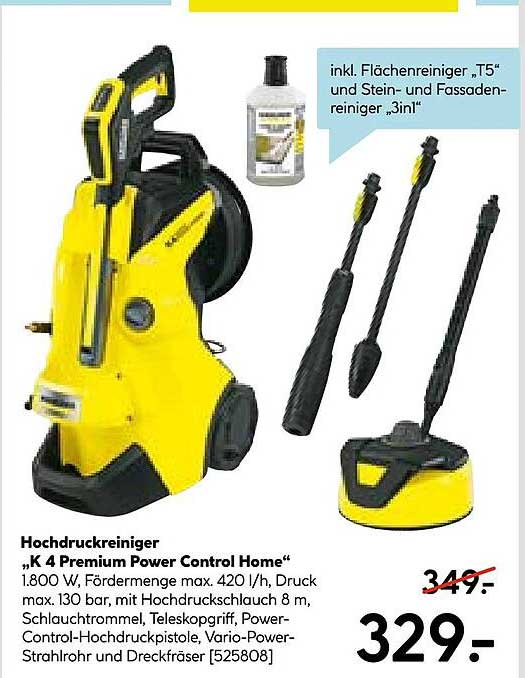 Hochdruckreiniger K4 Power Control Home Kärcher Angebot bei Hellweg ...